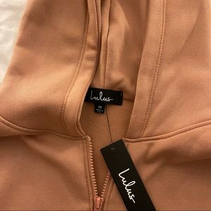 Lulus | Tops | Nwt Lulus Blush Pink Quarterzip Cropped Hoodie | Poshmark